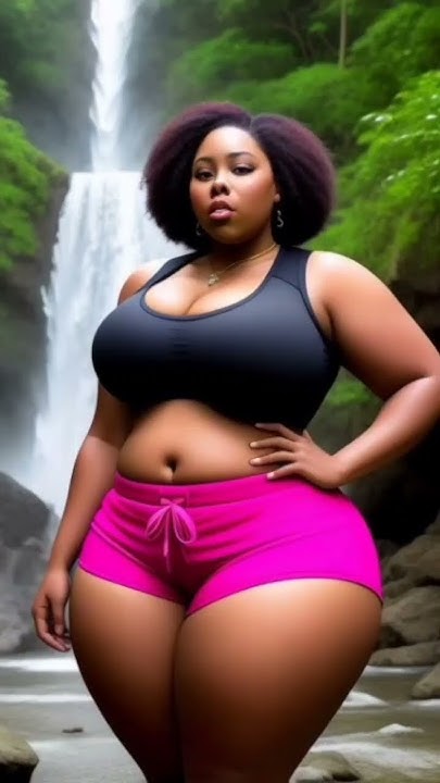 Super Thick Black Woman At Waterfall #Lofi #chillmusic - YouTube