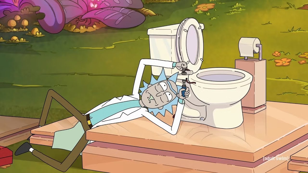 Rick And Morty | Rick Goes Pooping 1 Hour - YouTube