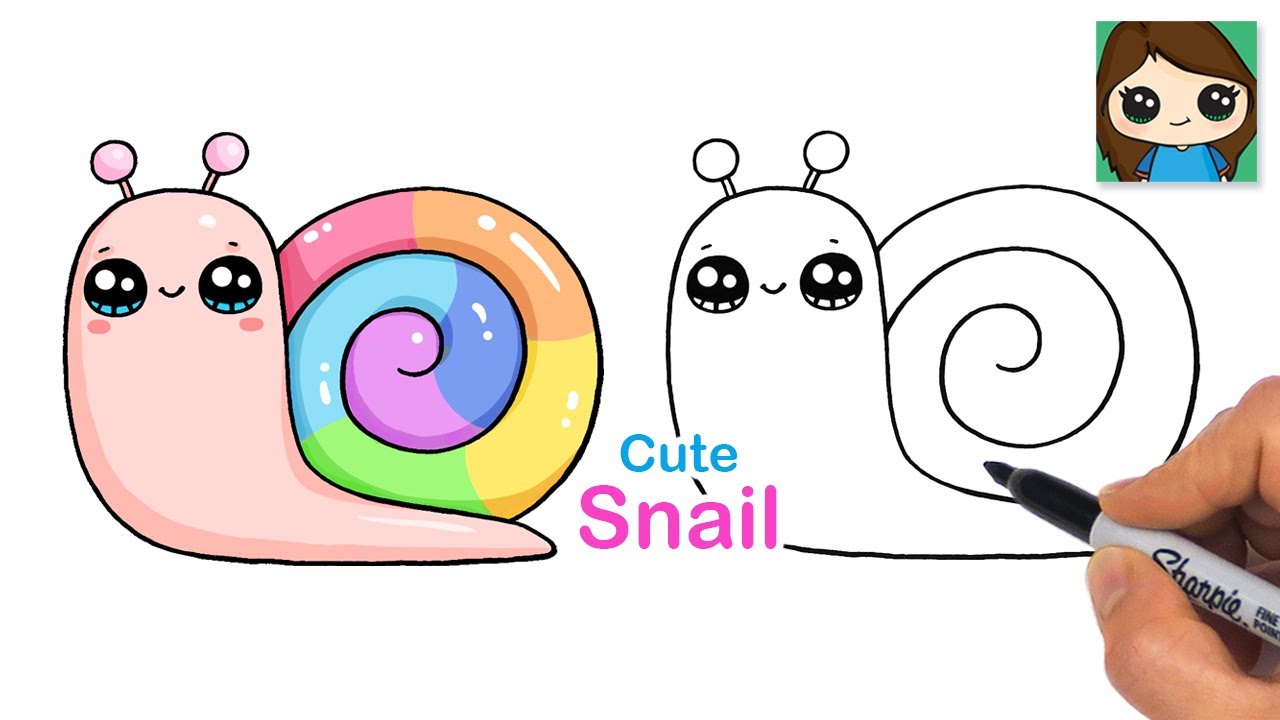 How to Draw a Snail 🐌 - YouTube