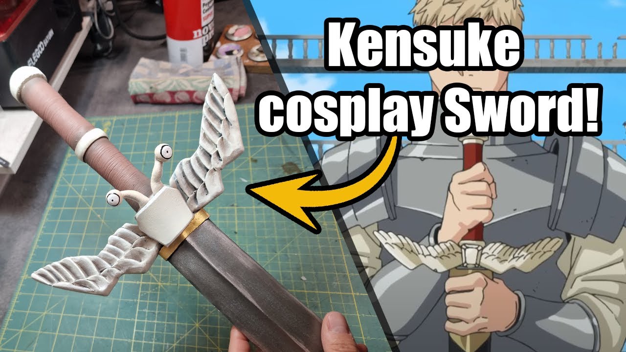 How I made my LAIOS WINGED SWORD (Kensuke) for COSPLAY - YouTube