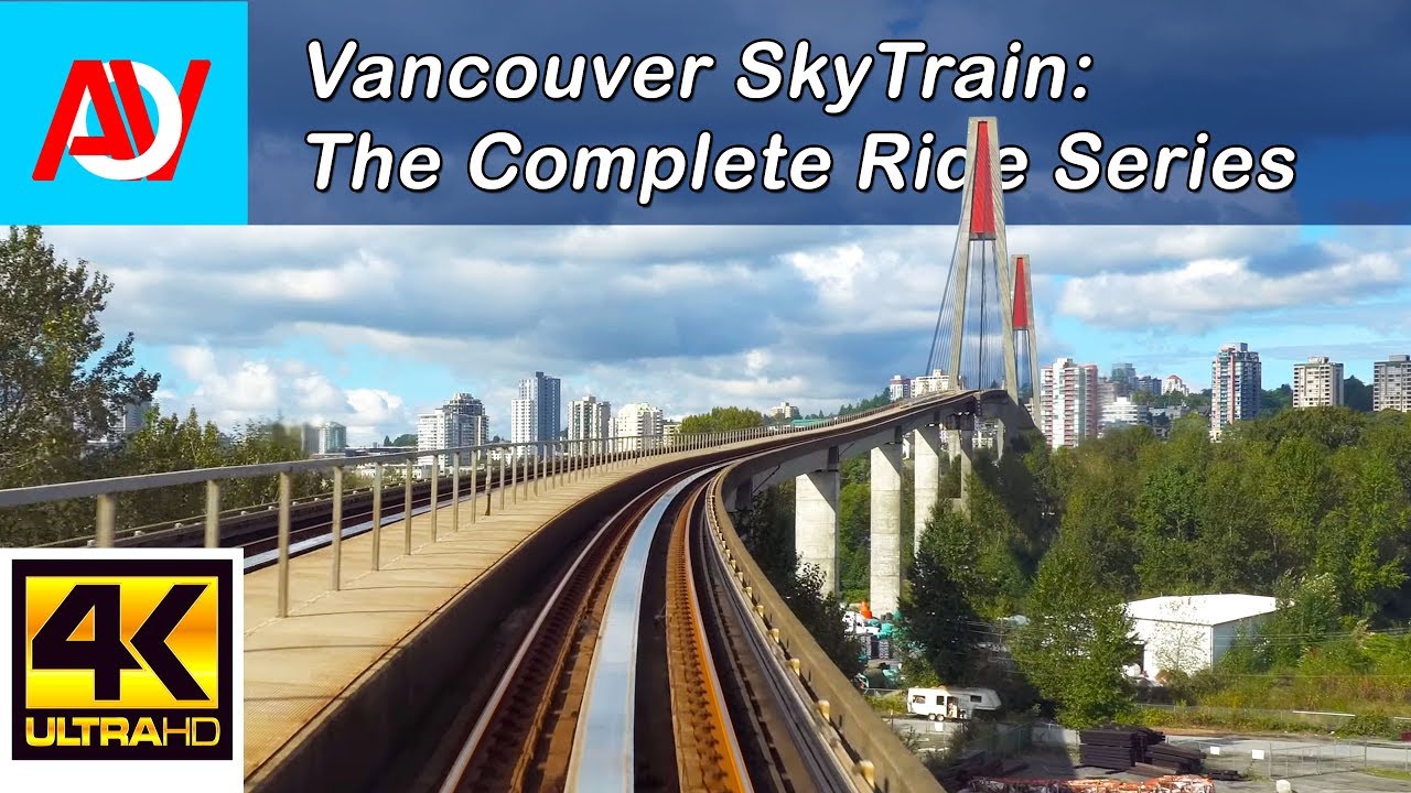 Vancouver SKYTRAIN: EXPO LINE WESTBOUND Pt.1, King George to Metrotown ...
