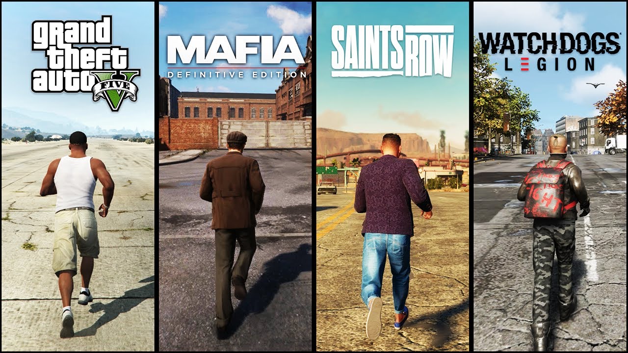 GTA 5 vs MAFIA Definitive Edition vs Saints Row Reboot vs Watch Dogs ...