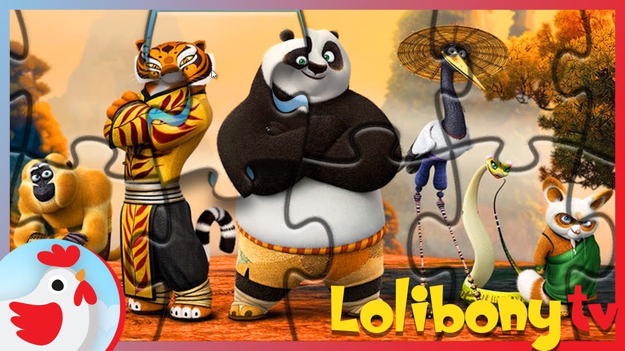 Jigsaw Puzzle! Kung fu panda jigsaw puzzle games for kids - YouTube