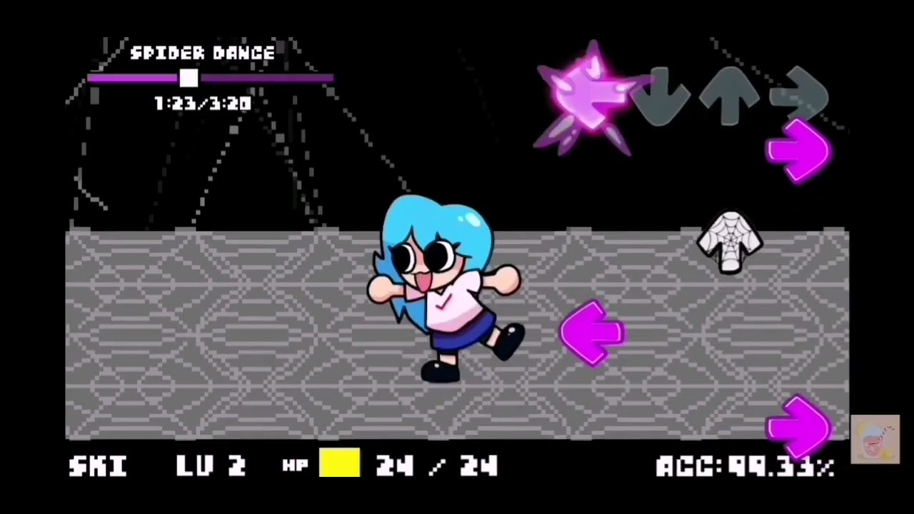 FNF Ski sings Spider Dance Ft Undertale / @Pink_Lemonade_Drink - YouTube