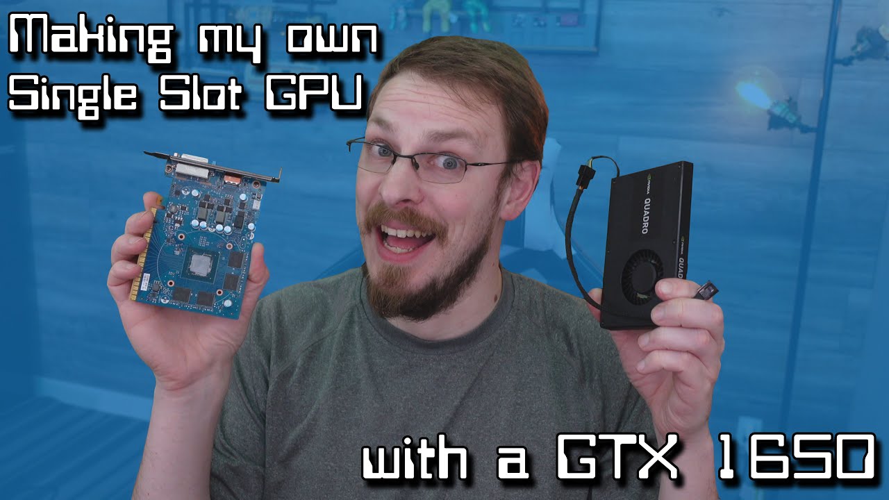 Making my own Single Slot GPU Cooler - YouTube