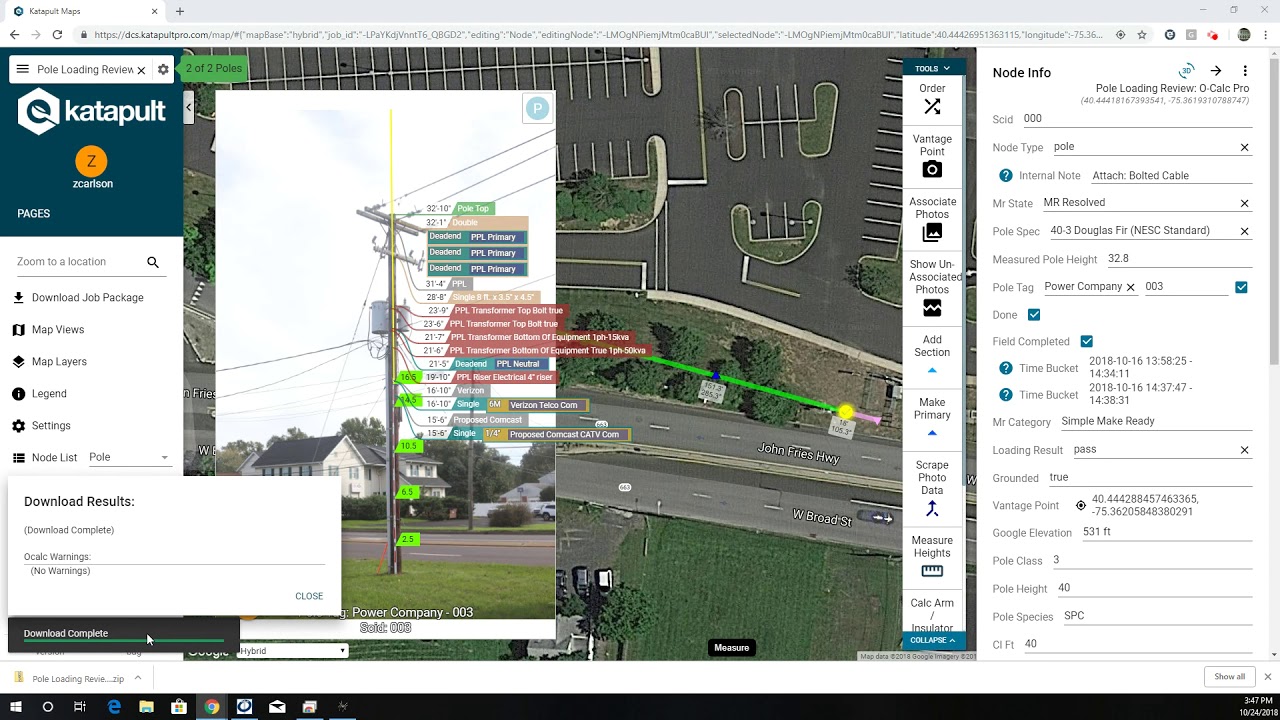 KatapultPro O-Calc Export - YouTube