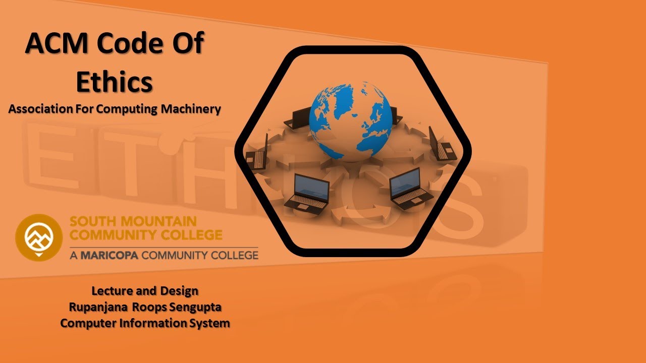 Ethics Lecture ACM Codes Roops Sen - YouTube