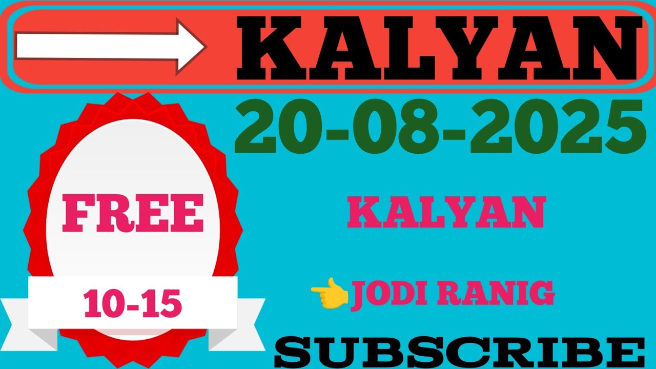 Kalyan open today | Kalyan single Jodi | Kalyan free otc - YouTube