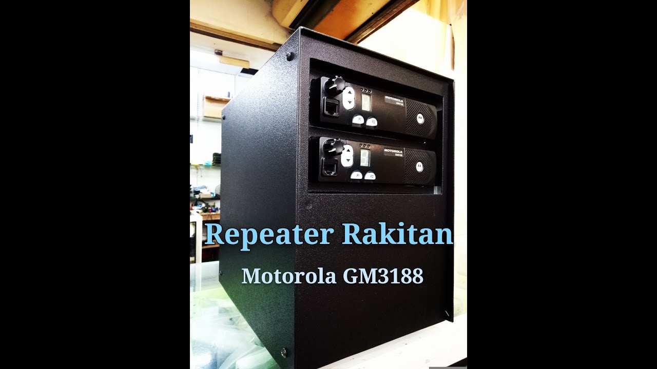 Repeater MOTOROLA GM3188 Rakitan - YouTube