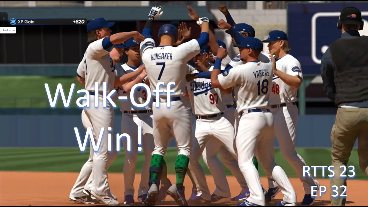 Hitting the Walk-Off Win Base Hit RBI! MLB The Show 23 Road to the Show ...