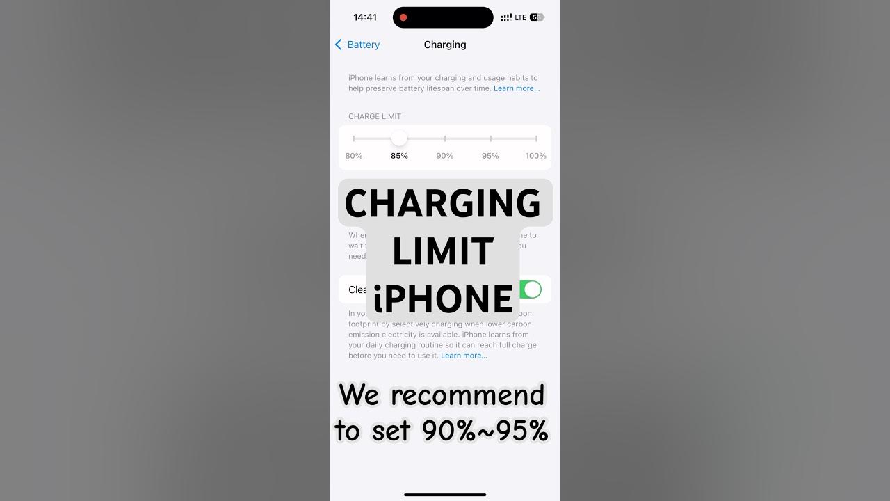How To Set Charging Limit Battery🪫80% ~ 100% on iPhone #ios18 #battery 🔋 - YouTube