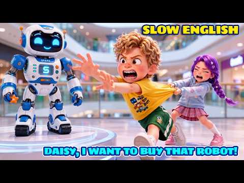 Daisy, Buy Me That Robot! 🤖 But We Can’t Afford It 😭 | Slow English (A2)