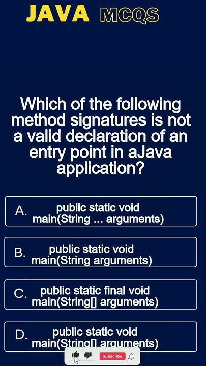 Java MCQs 17 - YouTube