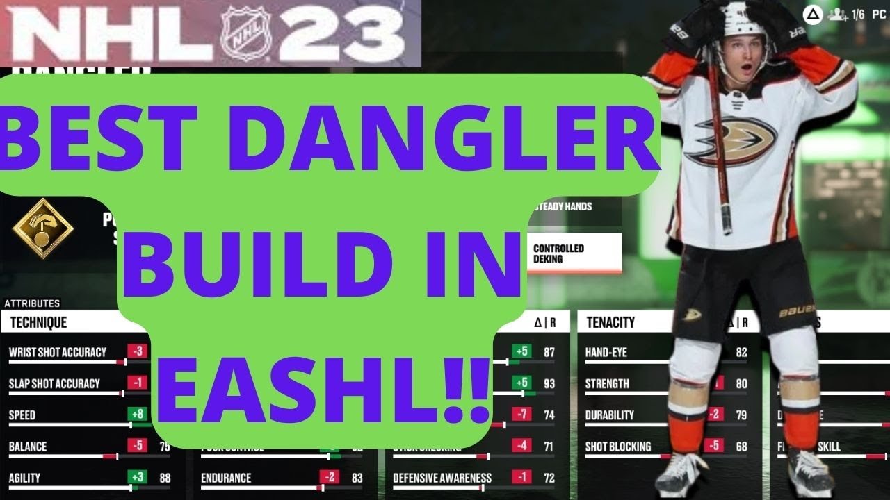NHL 23 BEST DANGLER BUILD TO HIT THE ZEGRAS AND MICHIGAN WITH IN EASHL ...