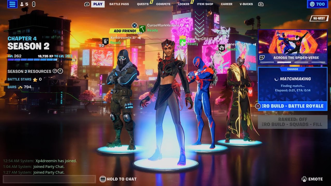 Fortnite Chapter 4 Season 2 - Zero Build: Squads Win! - YouTube