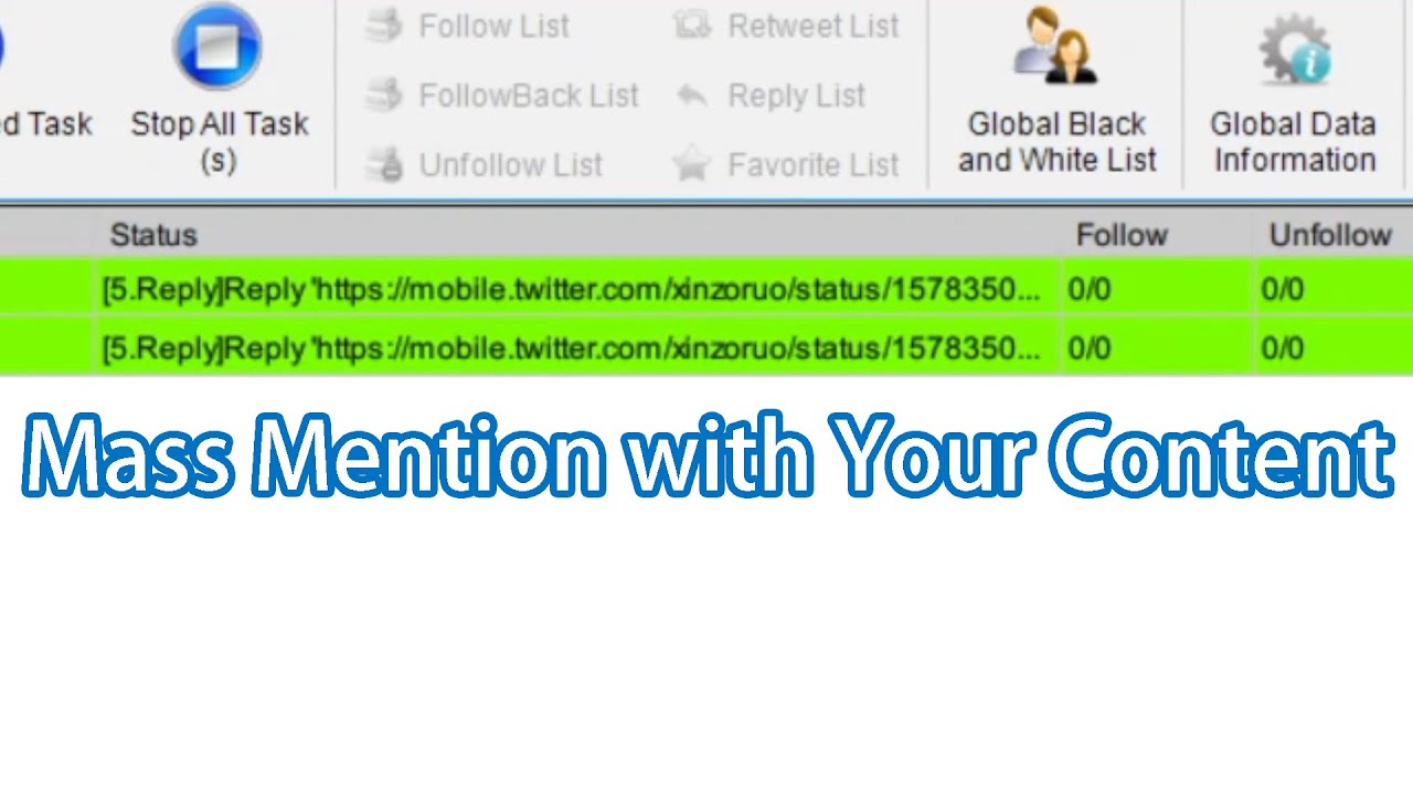 How to mass mention with your content on Twitter? - YouTube