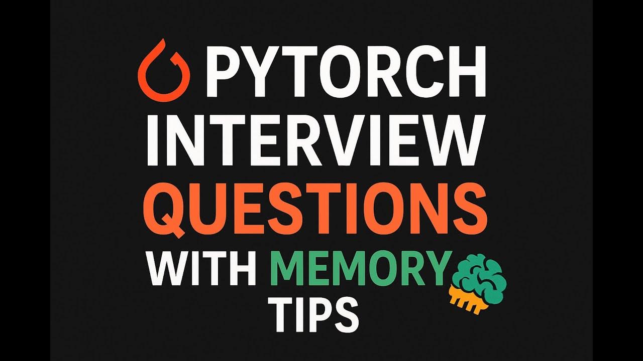 Part VI Pytorch Interview Questions (71 - 85) - YouTube