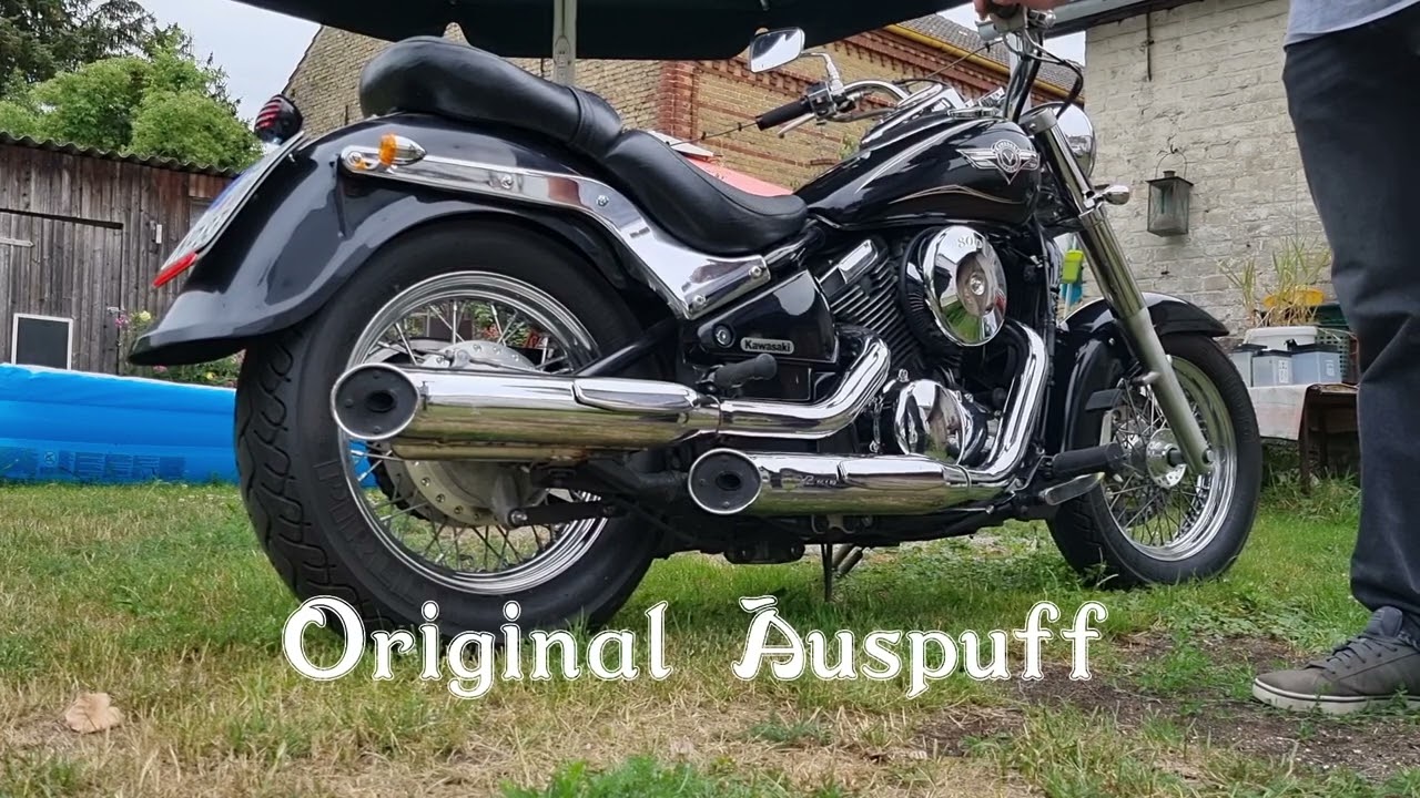 Falcon Cromo Line Kawasaki Vn800 - YouTube