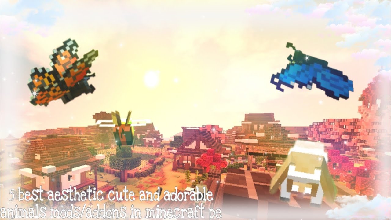 5 Best Aesthetic Cute and Adorable Animals Mods/Addons in Minecraft PE🦙 ...