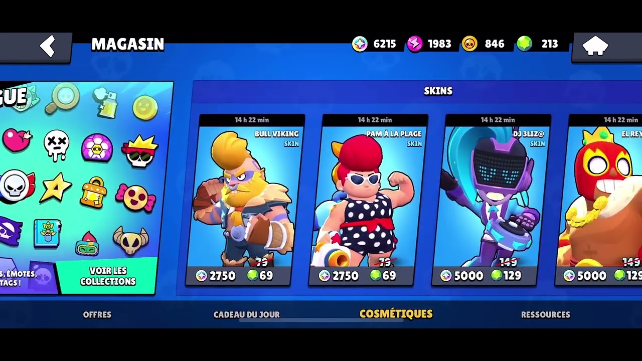Boutique/Shop Brawl Stars 17/07/2024 - YouTube