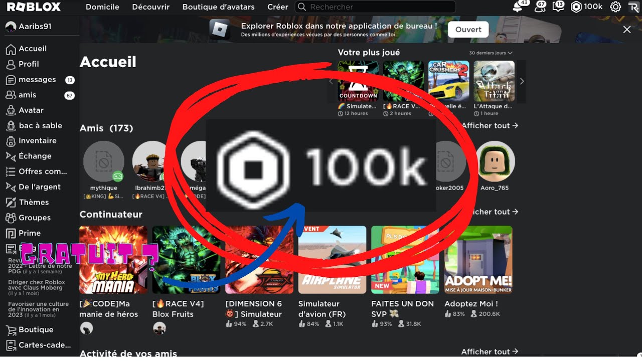 COMMENT AVOIR DES ROBUX GRATUITEMENT EN 2023 !! - YouTube