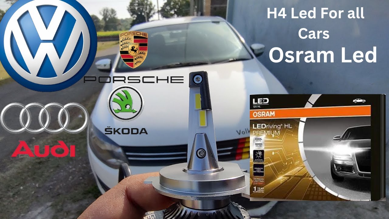 H4 Osram Headlight Led 25w 6000k | Light for all H4 Socket types Cars ...