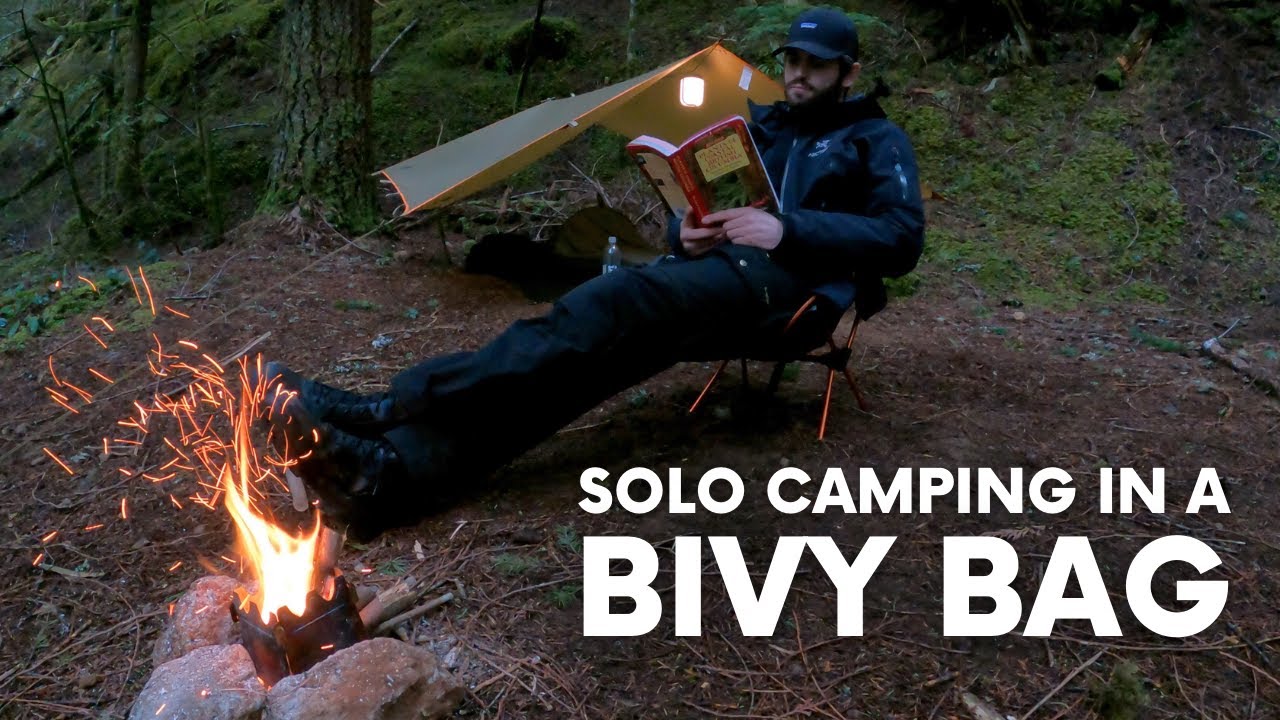 Solo Camping in a Bivy Bag - YouTube