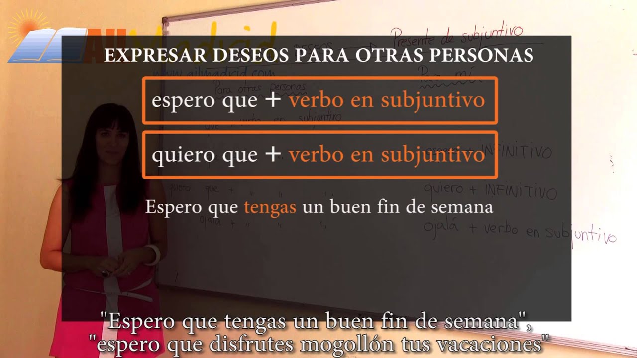 Cursos de Español para Principiantes - Nivel: A2 Lección 7 - Subjuntivo ...
