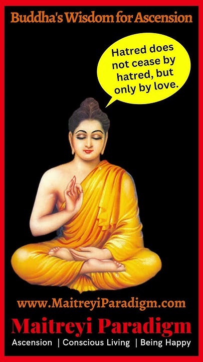 Hatred does not cease by hatred- wise words by The Buddha - YouTube