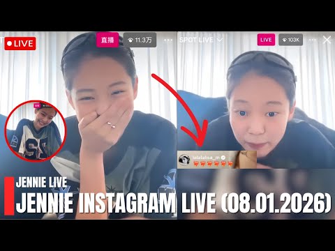🔴 [ENG SUB] Jennie Was Surprised When Lisa Suddenly Commented on Her Instagram Live! Jennie Live