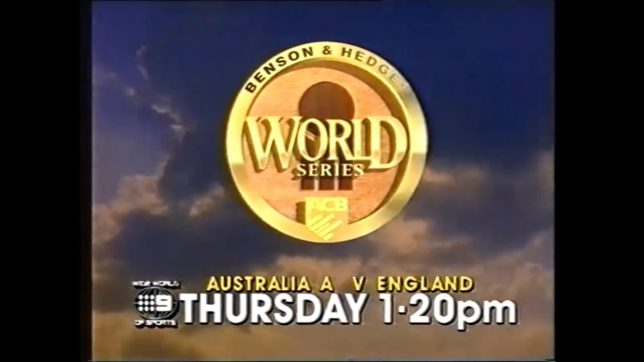 Channel Nine Cricket Australia A vs England World Series 1994/95 Promo ...
