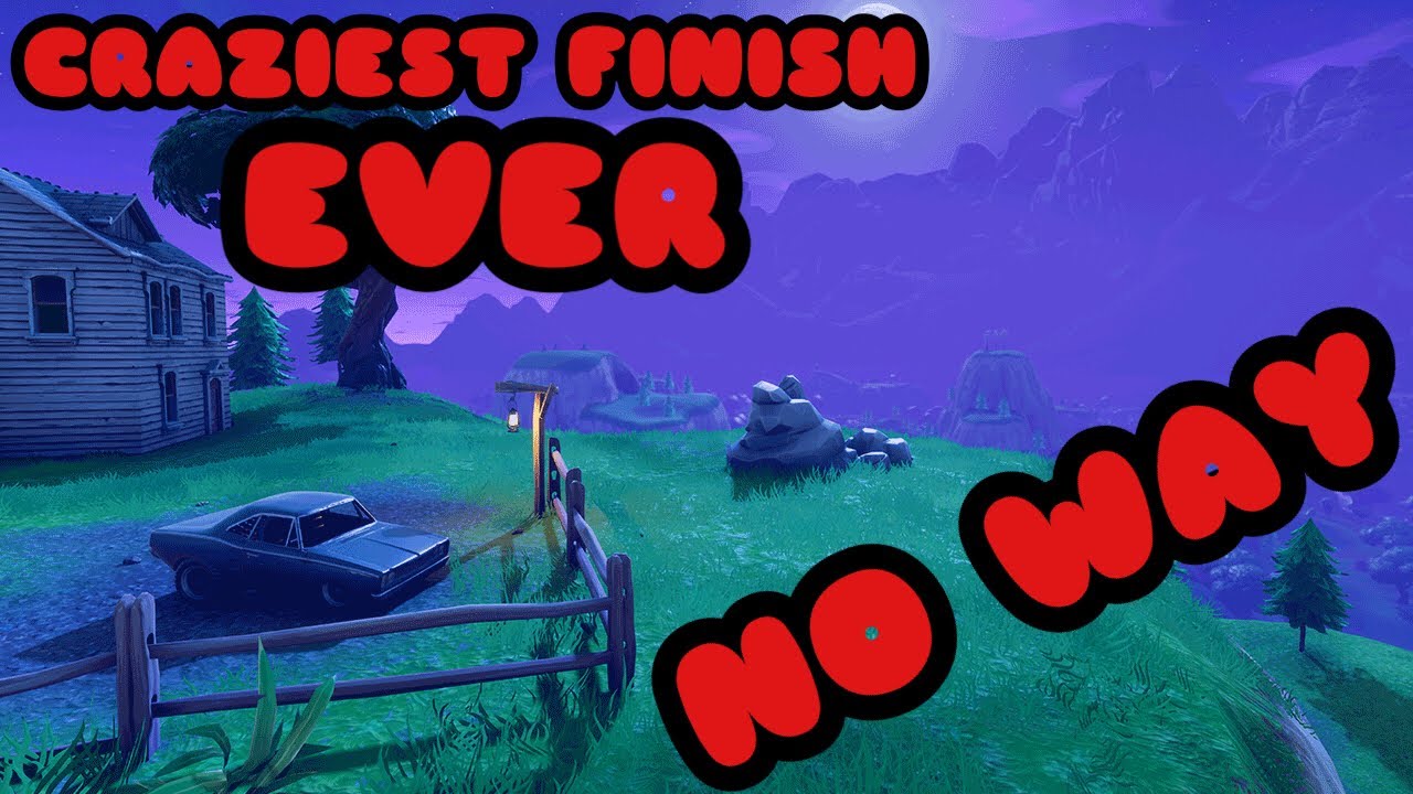 CRAZIEST FINISH EVER!!! (Fortnite BR) - YouTube