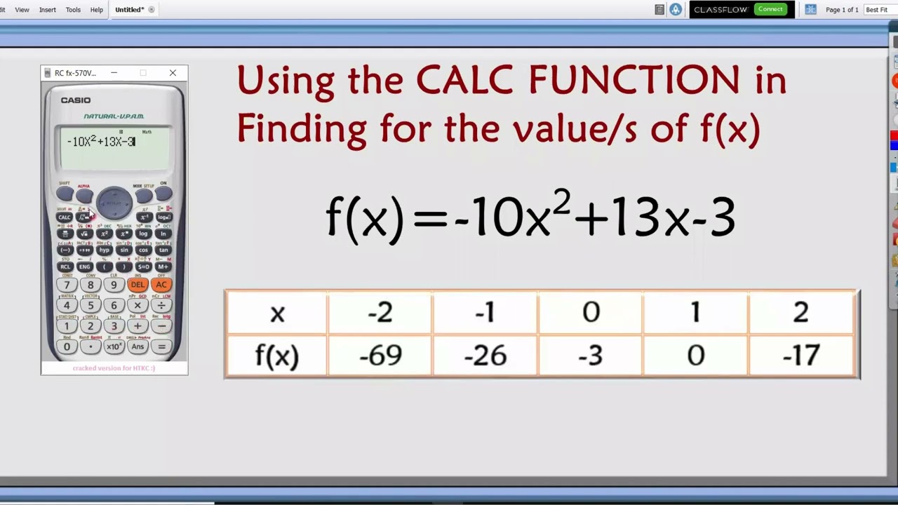 CALC FUNCTION In Finding For The Value Of Fx YouTube calc-function-in-finding-for-the-value-of-fx-youtube