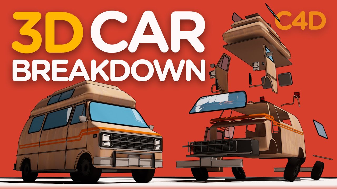 3D Car Breakdown - C4D Tutorial - YouTube