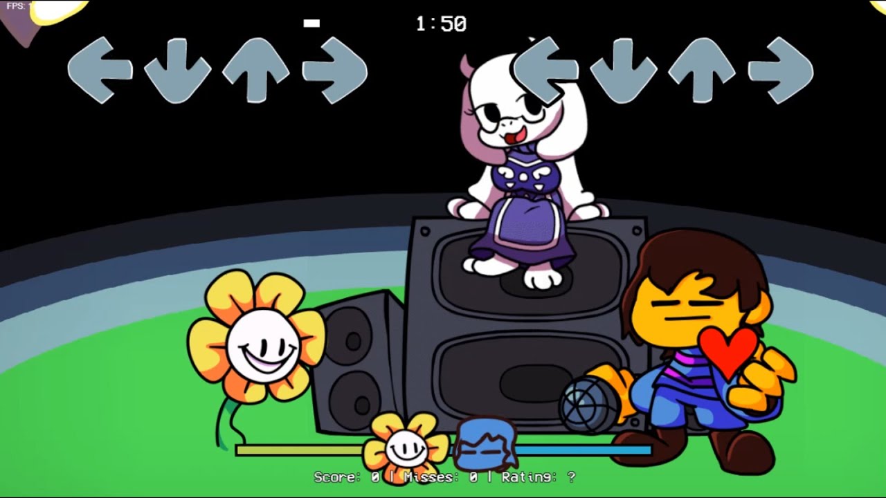 FNF Frisk and Flowey Sings Power Link - Friday Night Funkin MOD - YouTube
