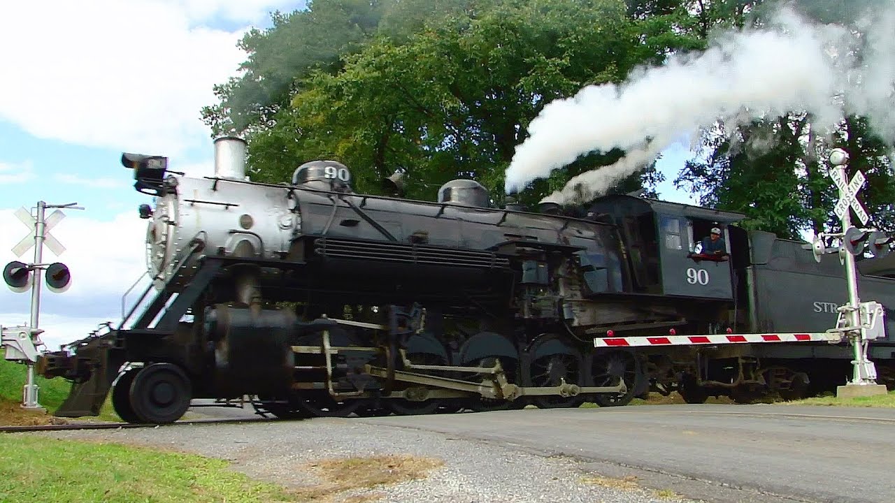 Strasburg Steam Engine #90 - YouTube