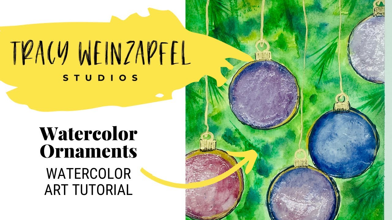 Watercolor Ornaments (Easy Watercolor Christmas Art Journal Tutorial ...