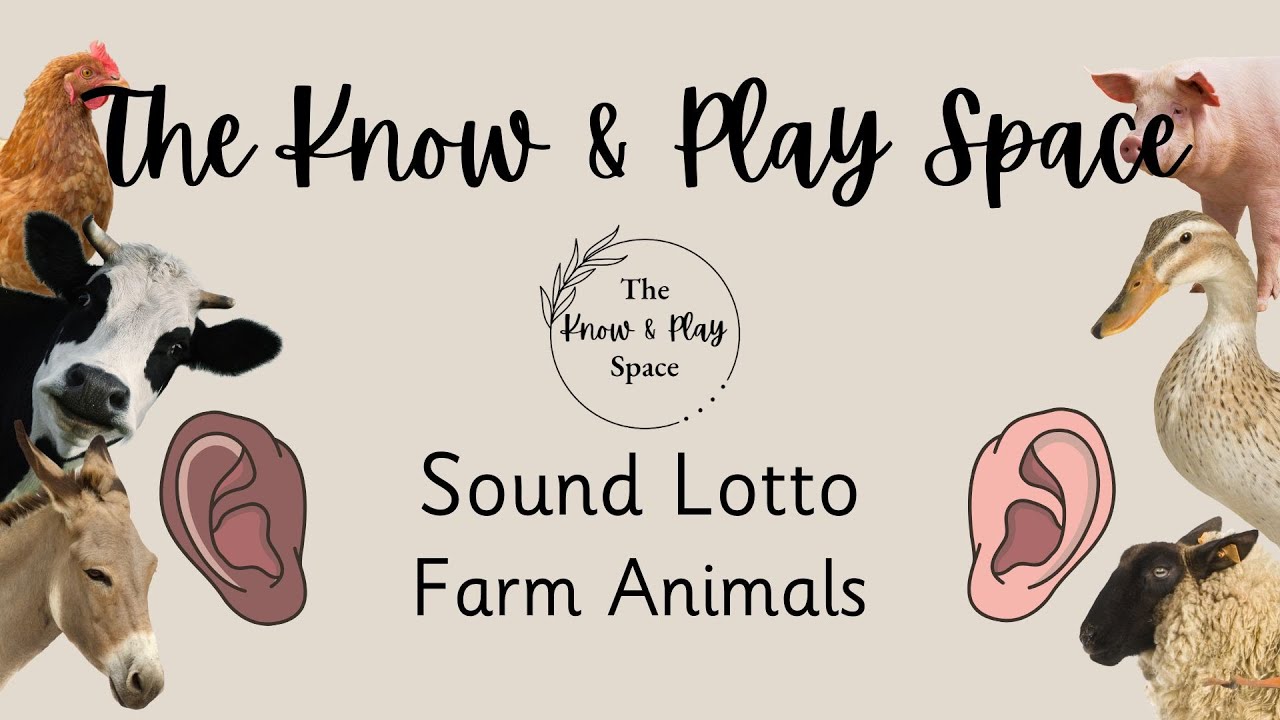 Sound Lotto - VIDEO 4 - Farm Animal Sounds | Phase 1 Phonics | Toddlers ...