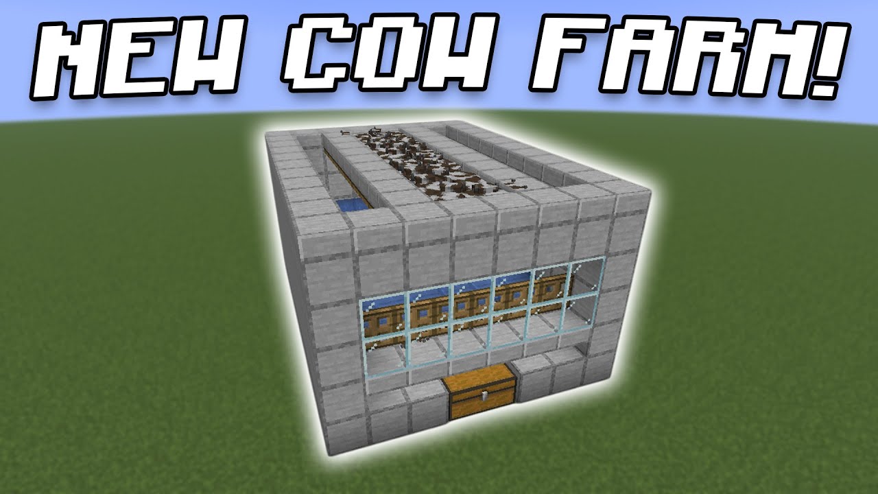 Building a POWERFUL COW FARM in Minecraft Survival!! - YouTube