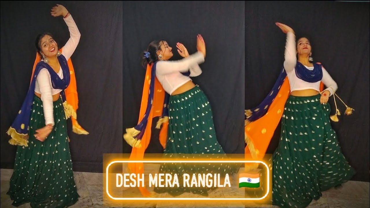 Desh Rangila Rangila 🇮🇳 | Dance cover by ishika | Kajol | Amir Khan ...