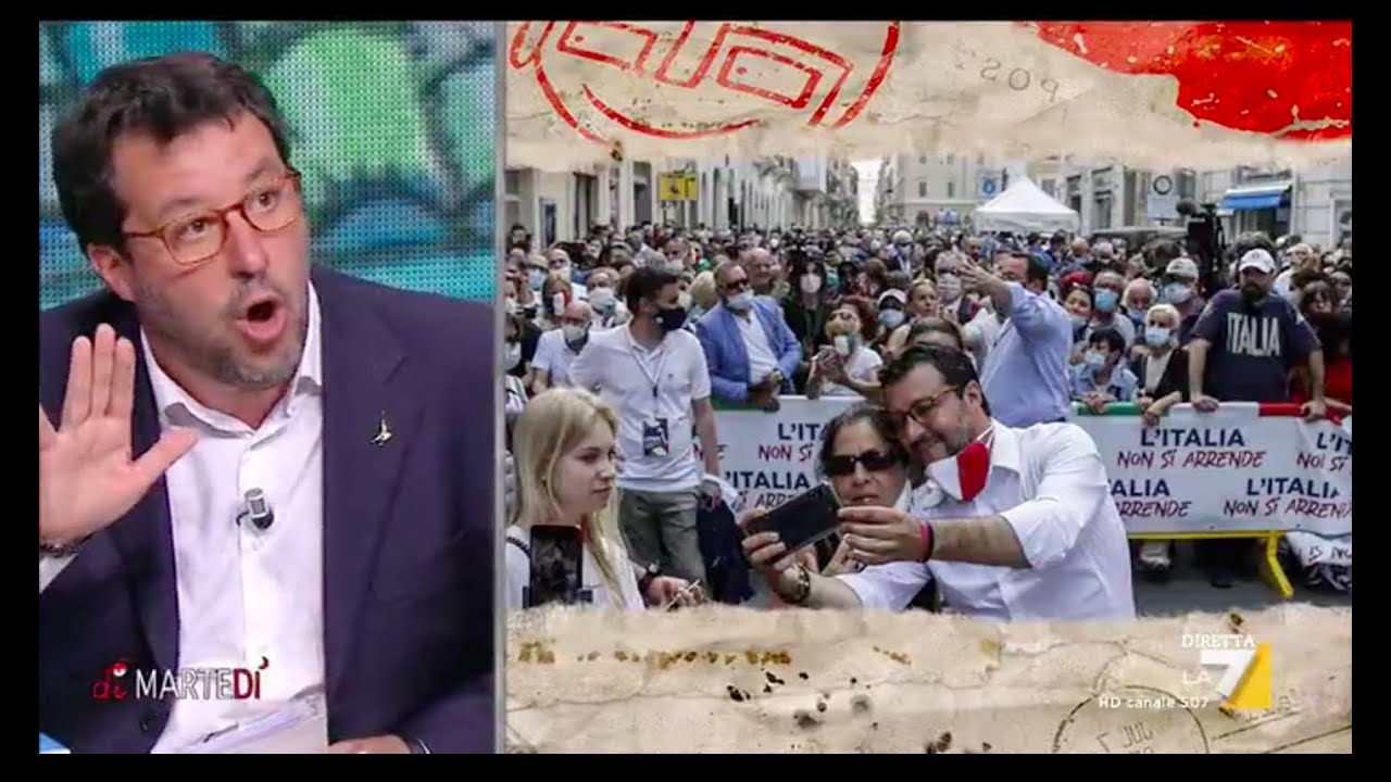 Matteo Salvini: "Posso togliermi la mascherina mentre parlo con una ...