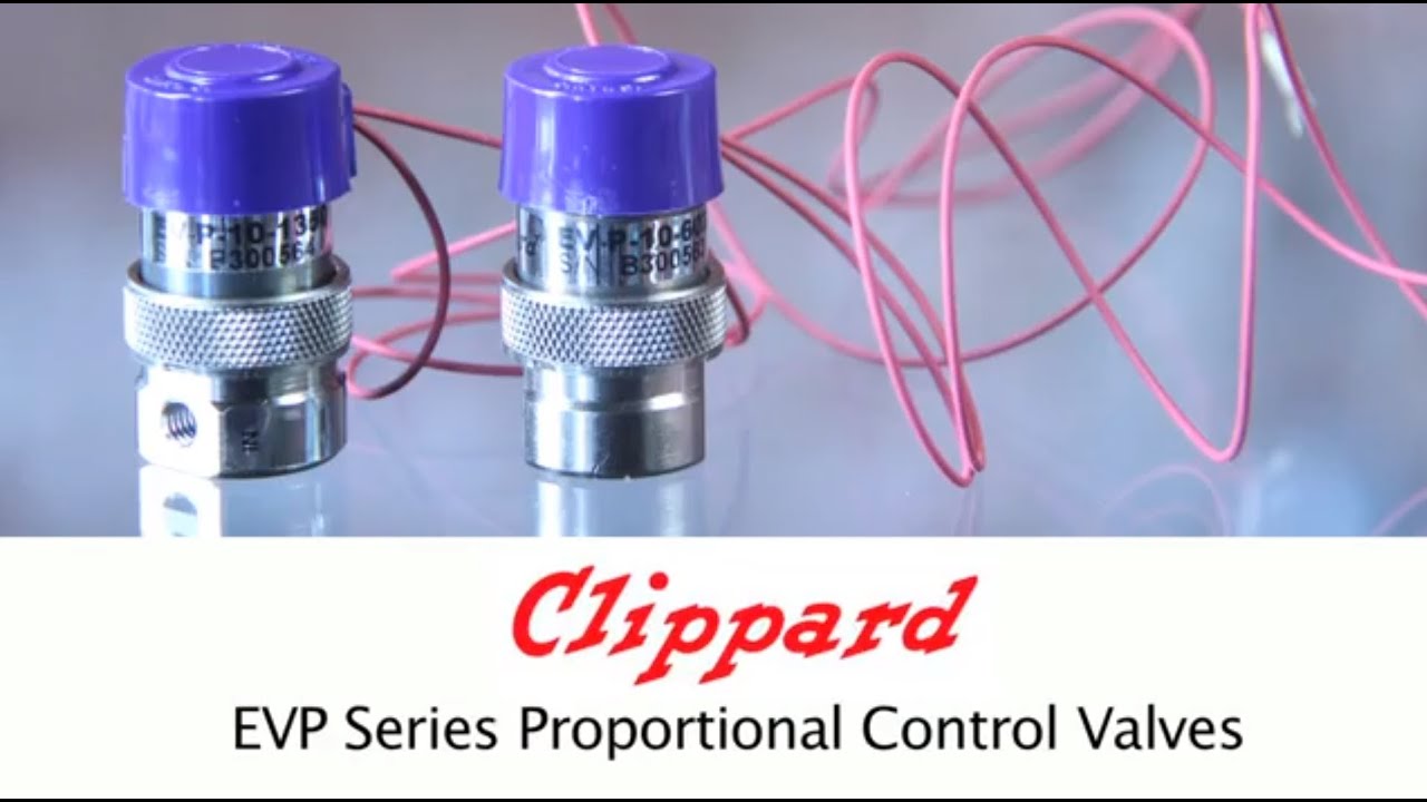 Clippard's EVP Series proportional control valves - YouTube