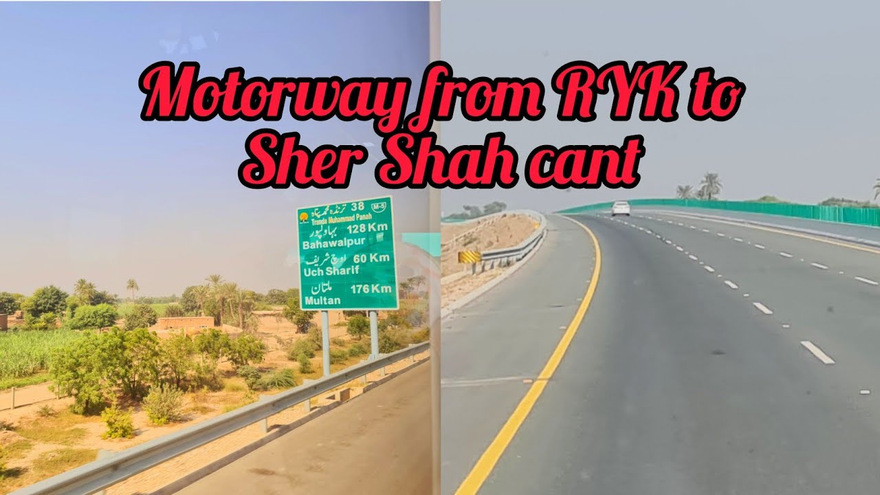 Back to home/Motorway From Rahim Yar khan to sher shah cantt/Beautiful ...