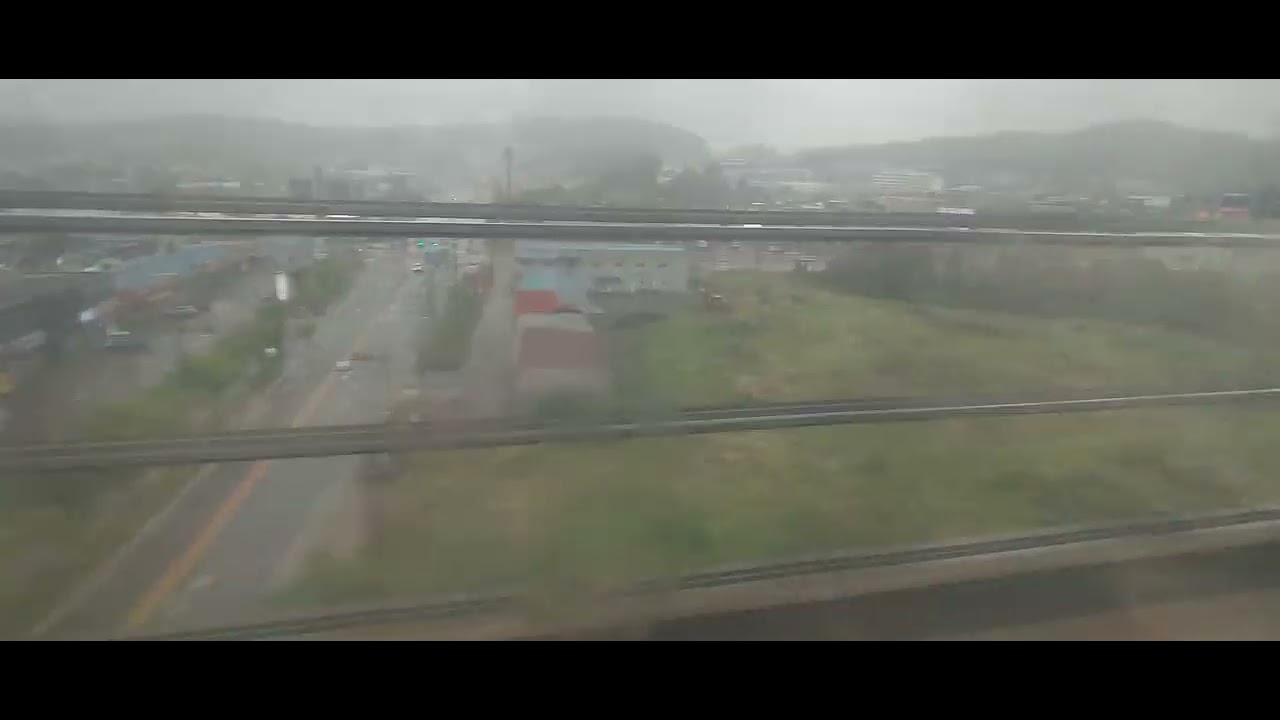 KTX 용산행 590열차 천안아산 광명(통과) 270km 주행 - YouTube