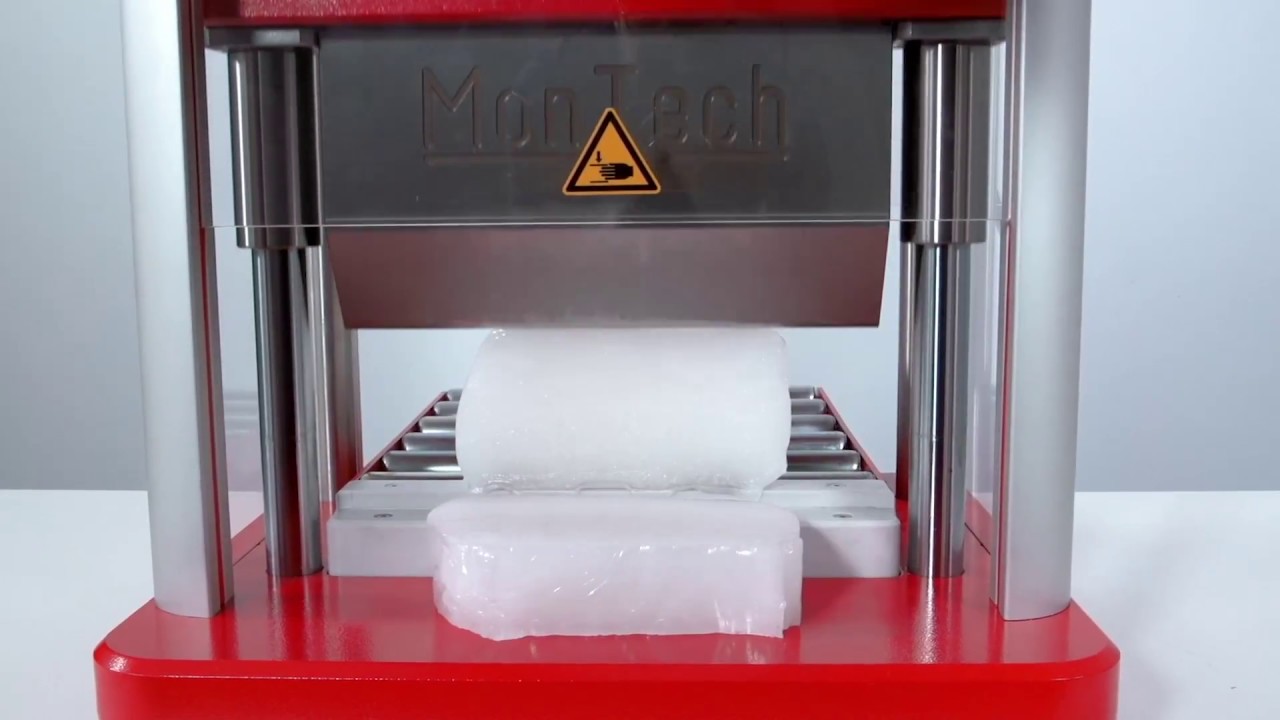 MonTech CP 3000 Compact Rubber and Polymer Bale Cutter - YouTube