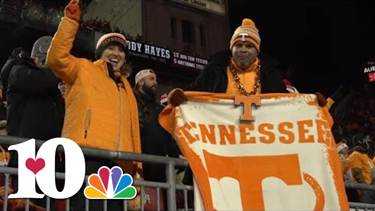 Tennessee fans show up in Big Orange numbers to Ohio Stadium - YouTube