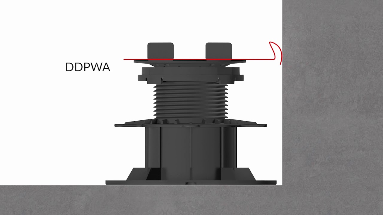 Adjustable Pedestal - vertical closure clips and up to wall distance ...
