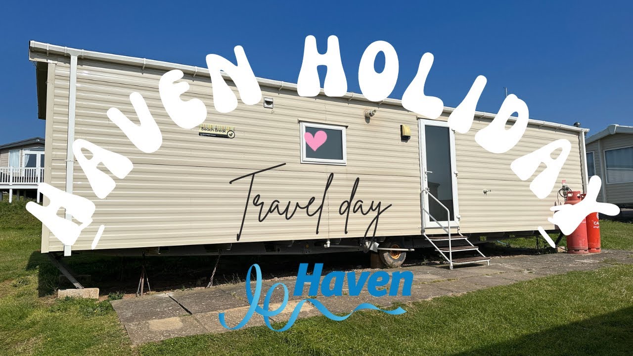 Haven Devon cliffs holiday 2023 in a Saver Caravan Travel Day - YouTube