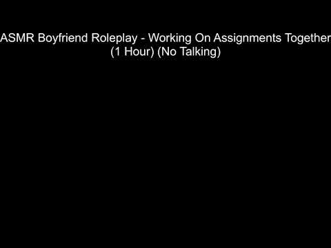 ASMR Boyfriend Roleplay - Working On Assignments Together #99
