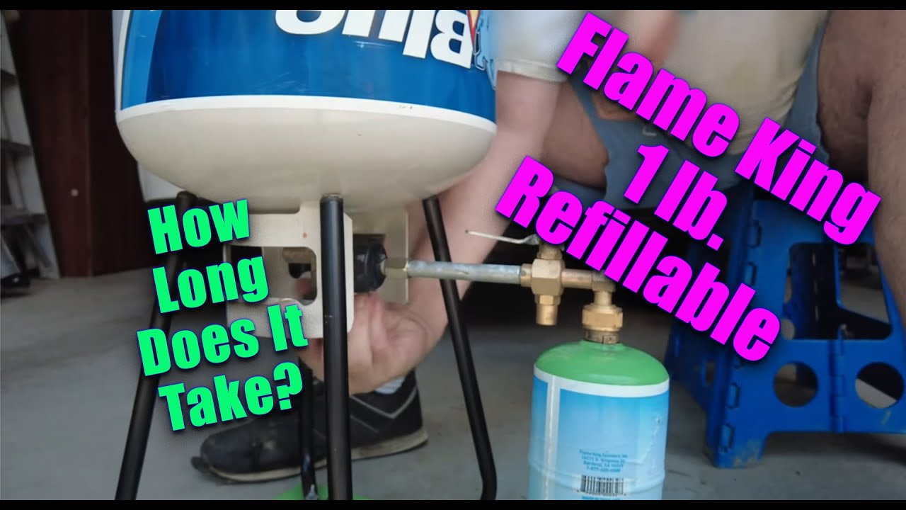 Flame King Refillable 1 lb. Propane Cylinders | How long to refill ...